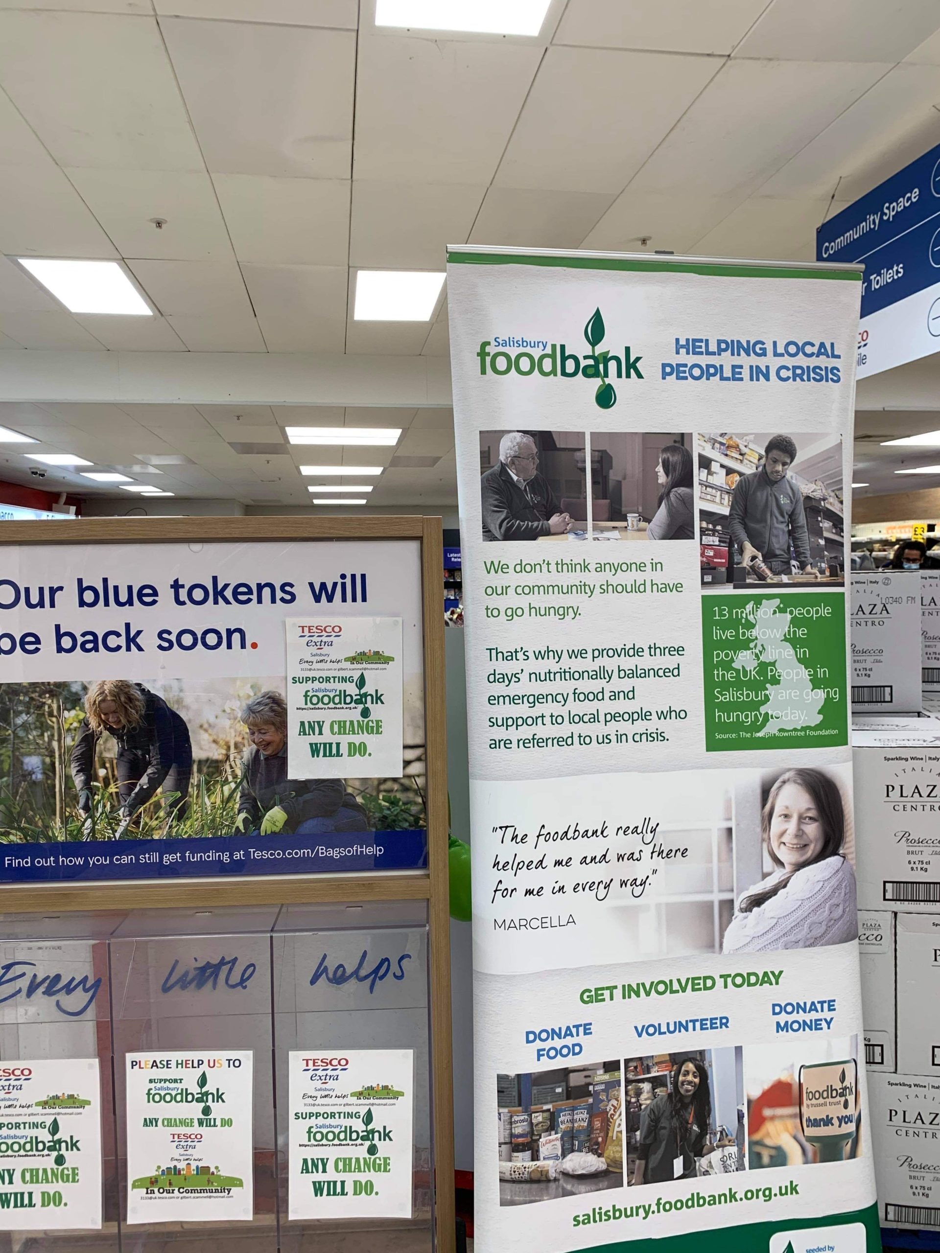 Amazing support from Tesco community team - Salisbury Foodbank