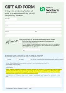 gift-aid-form - Salisbury Foodbank